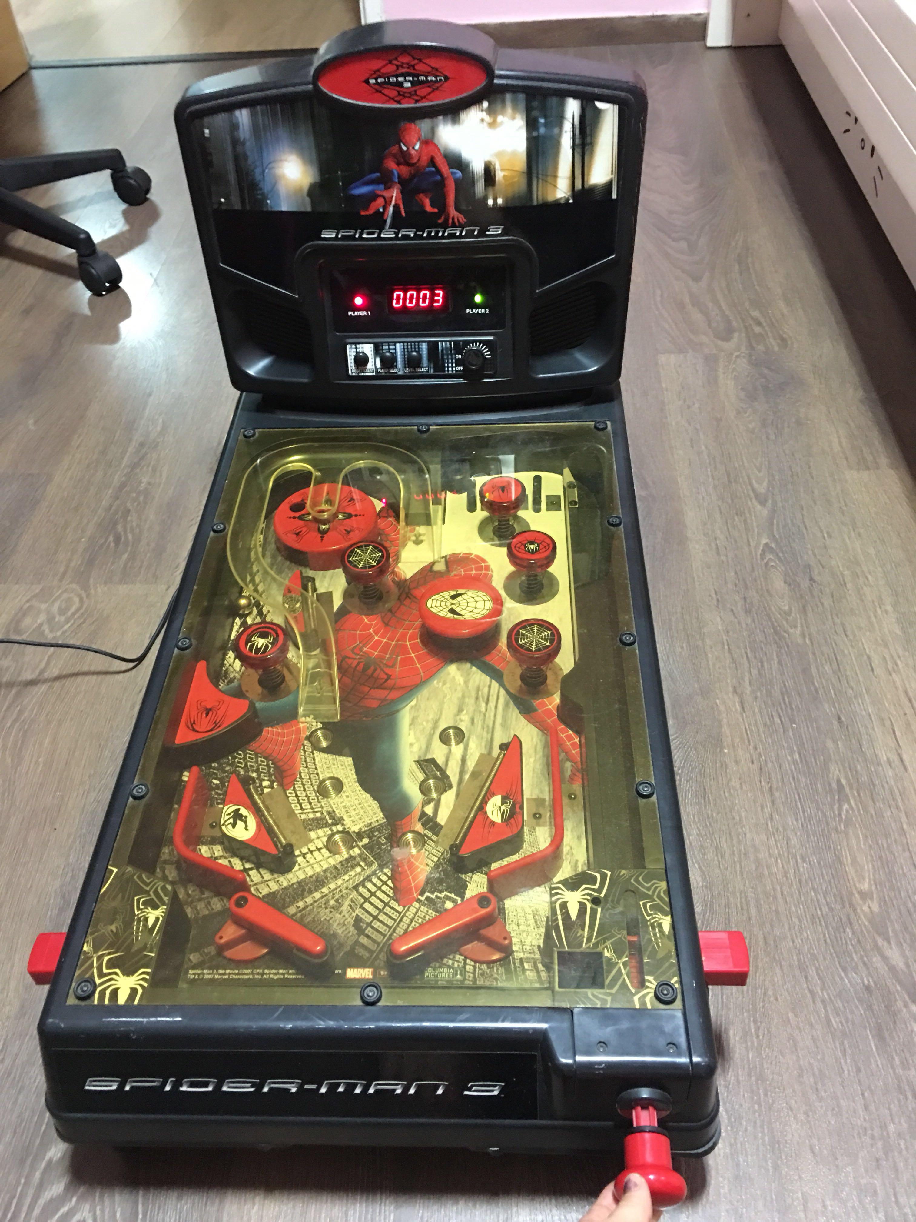 Spider man pinball machine, Babies & Kids, Toys & Walkers on Carousell