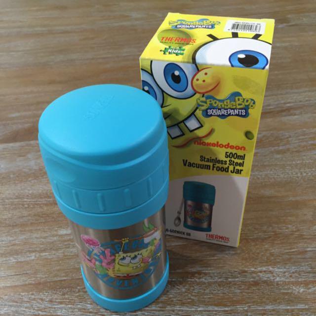 Spongebob Thermos Food Jar 500ml, Everything Else on Carousell