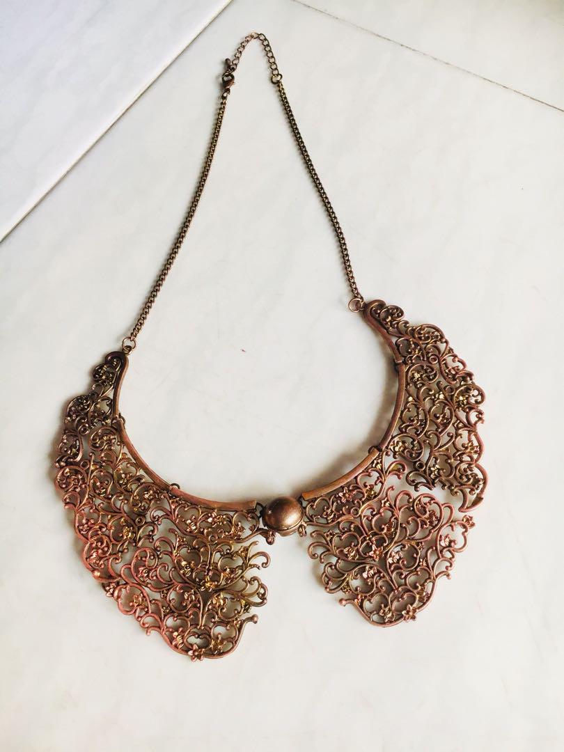 Vintage Intricate collar necklace, Women's Fashion, Jewelry ...
