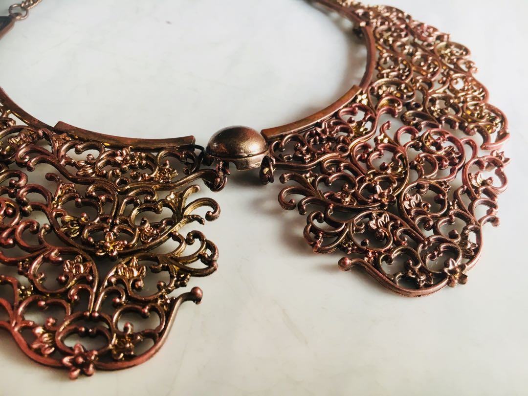 Vintage Intricate collar necklace, Women's Fashion, Jewelry ...