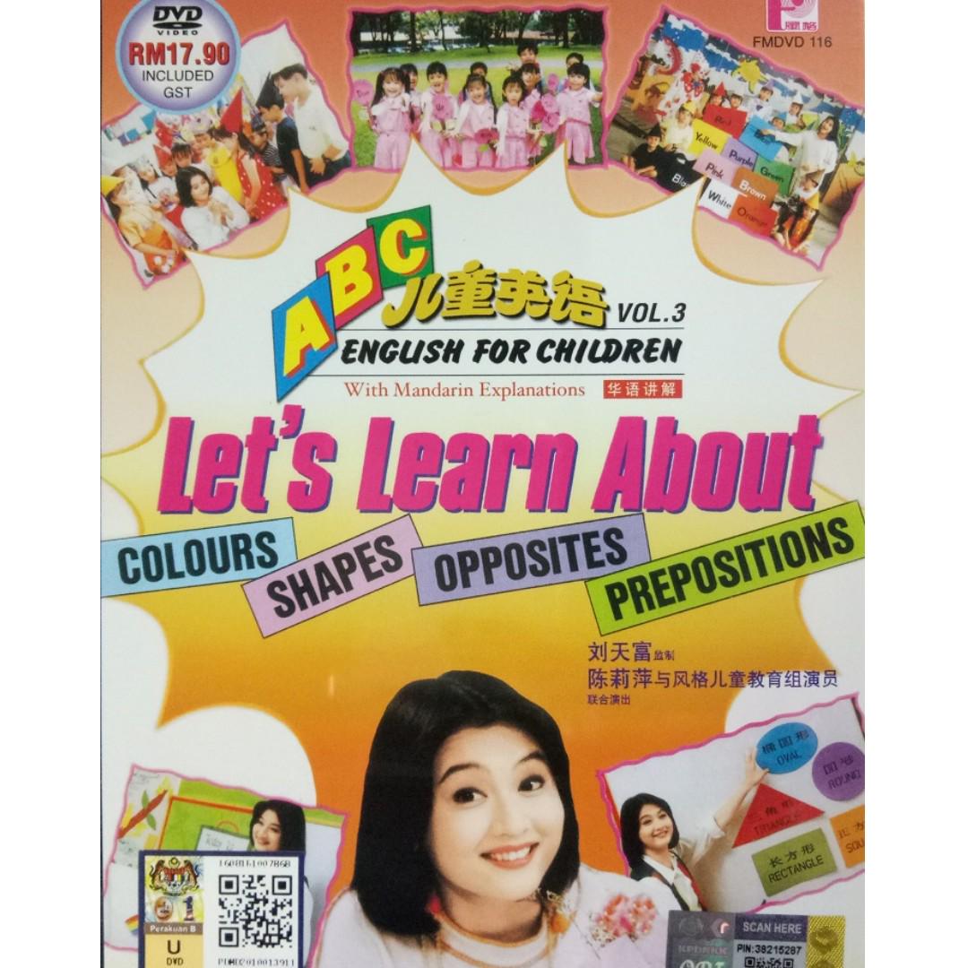 ABC English For Children Vol.3 DVD, Hobbies & Toys, Music & Media, CDs ...