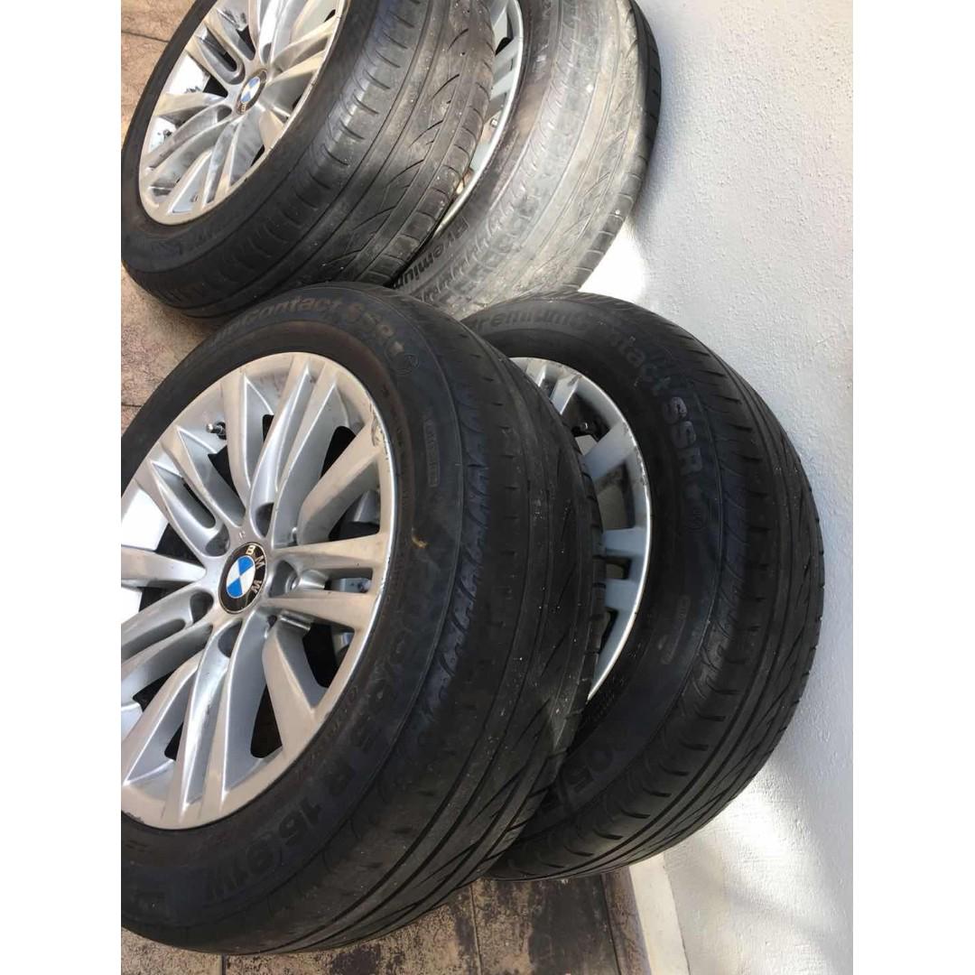 BMW Sport Rims 205/55/16, Car Accessories, Tyres & Rims on Carousell