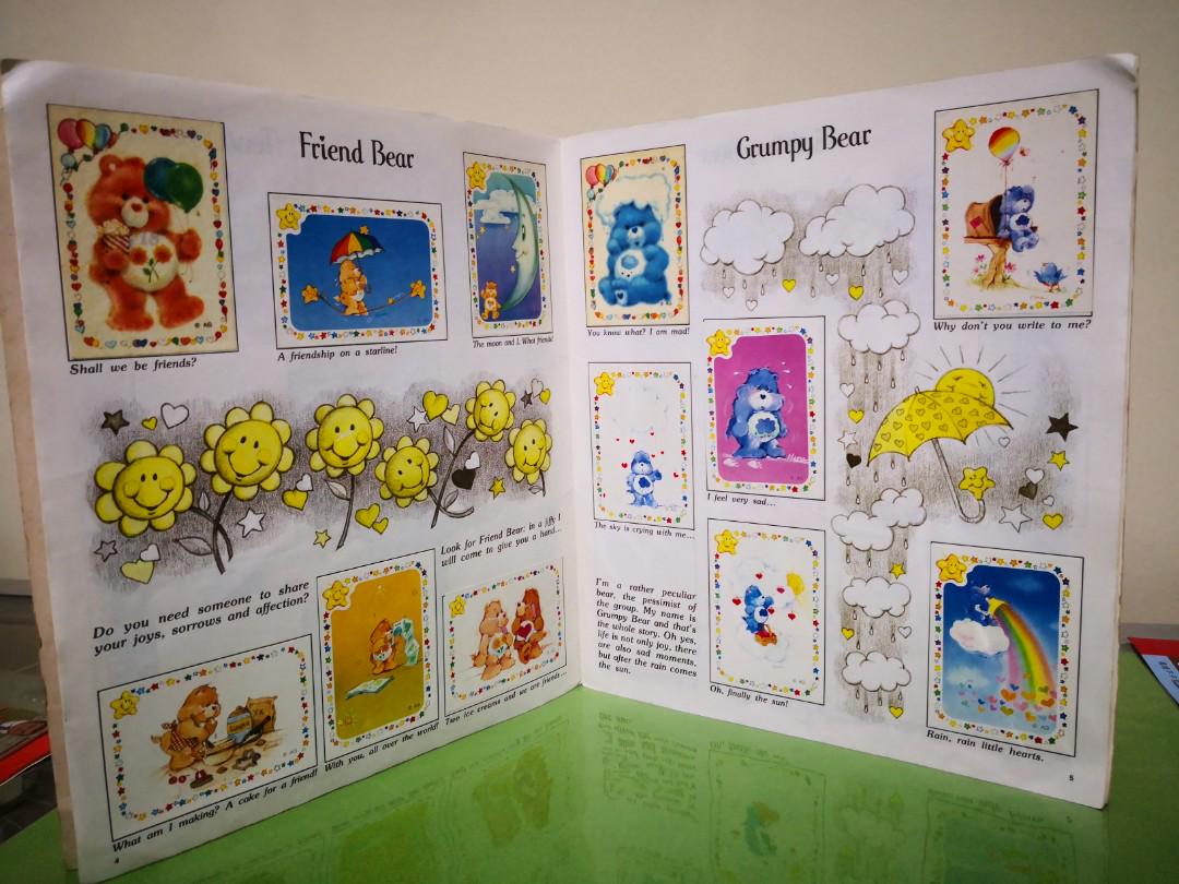 Care Bears vintage sticker book 1985 by Figurine Panini (Completed ...