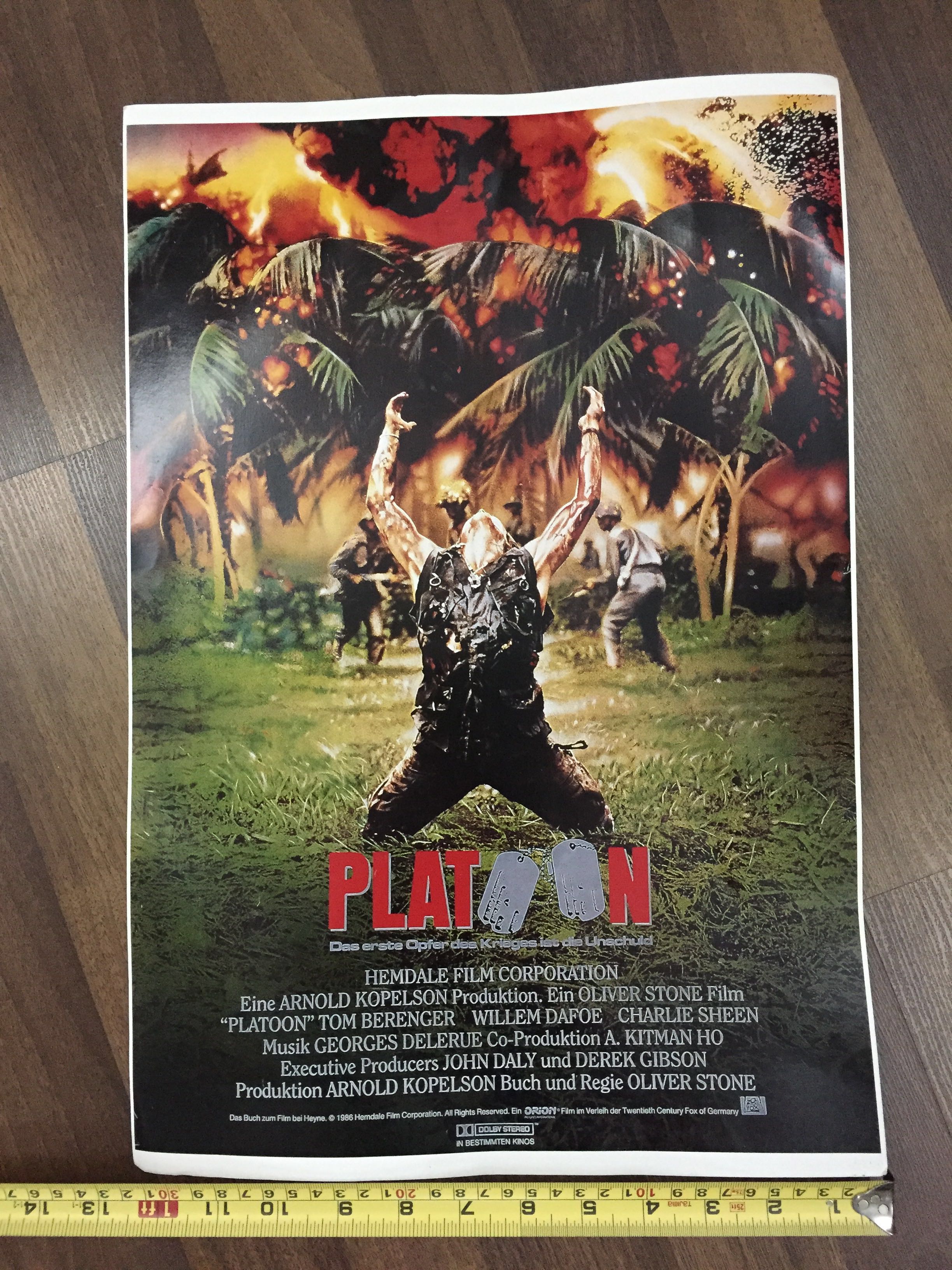 Classic “PLATOON” Poster, Hobbies & Toys, Stationery & Craft, Art ...