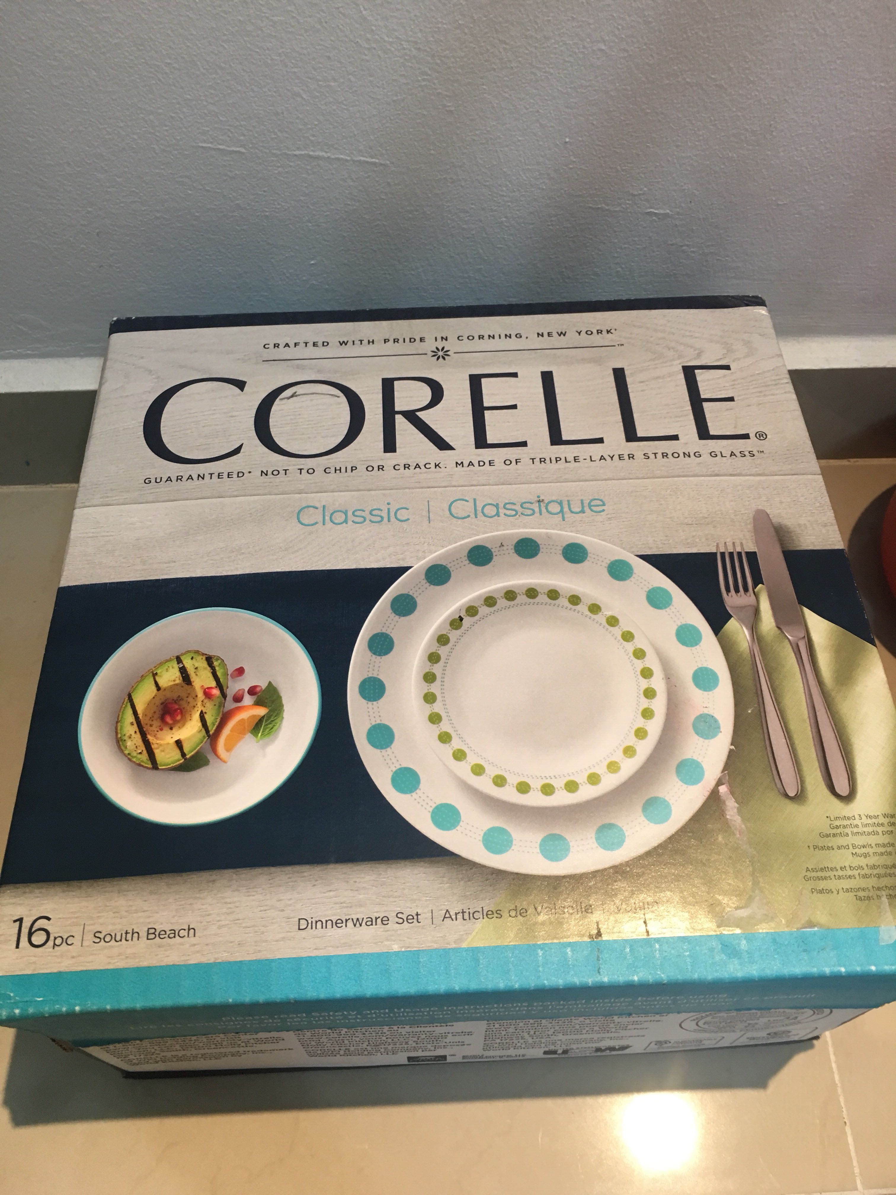 Plates Kitchen & Dining Corelle South Beach Bread & Butter Plates Set ...