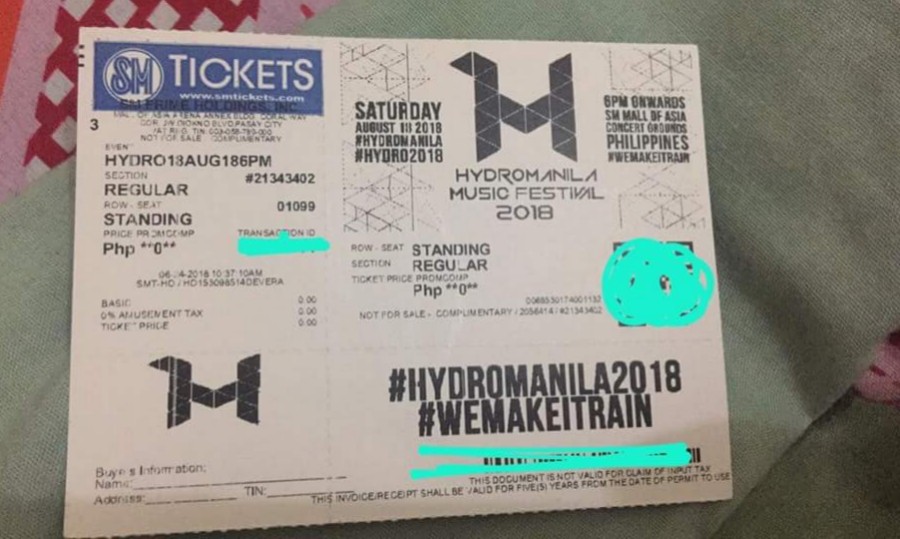 Hydro Manila 2018, Tickets & Vouchers, Event Tickets on Carousell