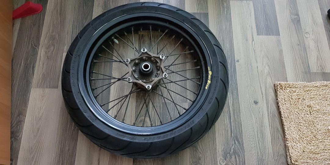 KTM motard wheels, Motorcycles, Motorcycle Accessories on Carousell