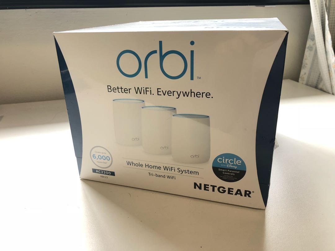Netgear Orbi RBK23 tri band mesh WiFi, Computers & Tech, Parts ...