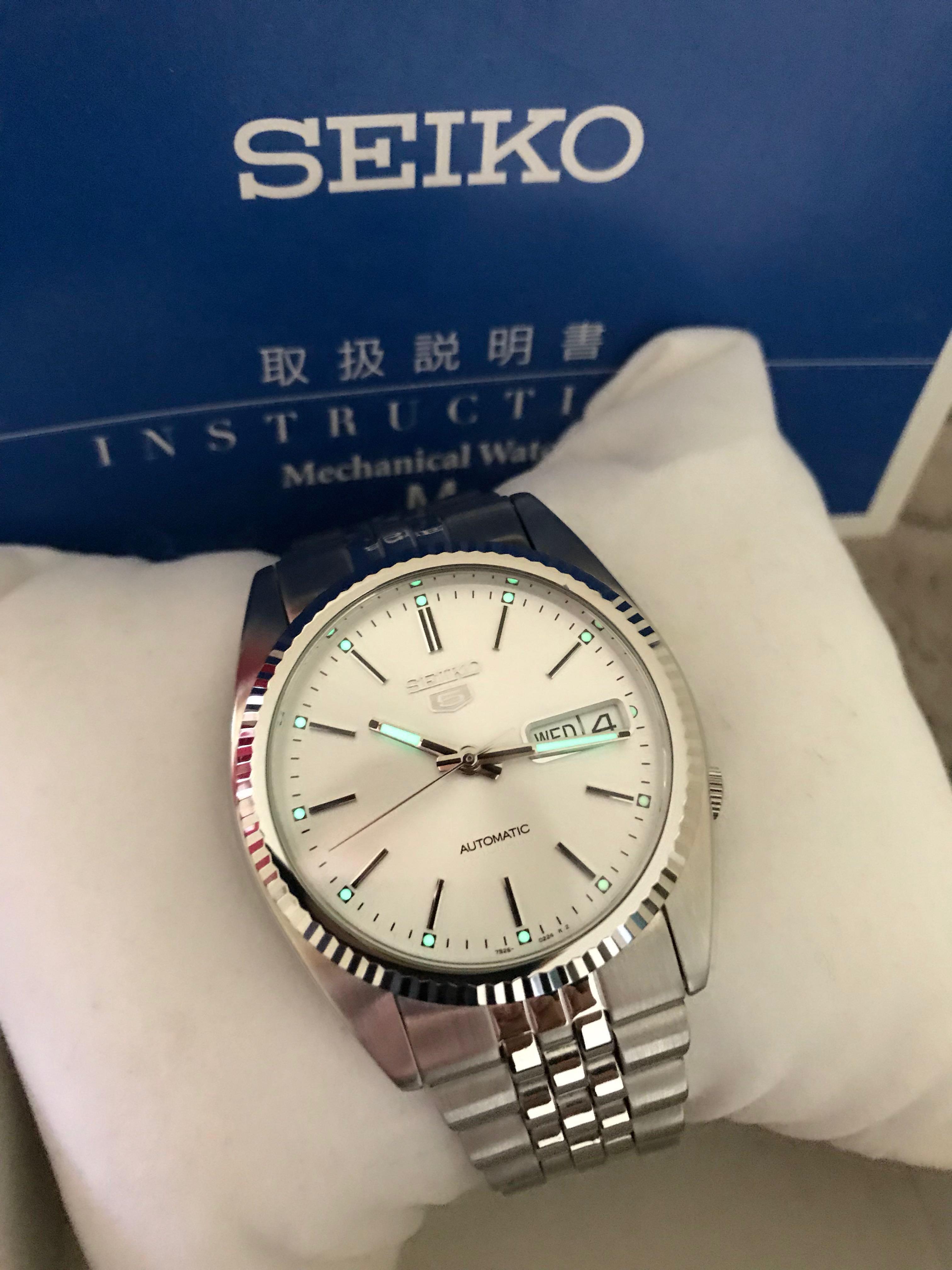 (RARE!) Seiko 5 SNXJ89 ‘Datejust’, Luxury, Watches on Carousell