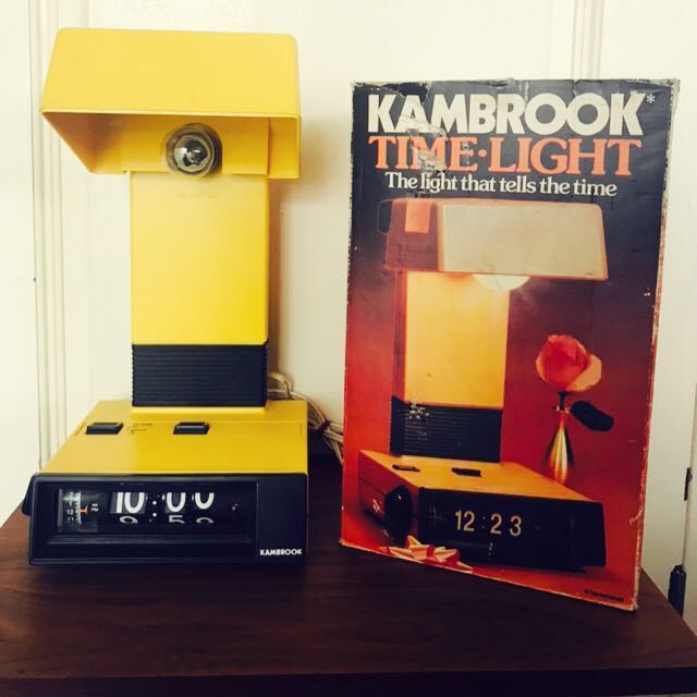 Rare Vintage Kambrook Flip Clock & Lamp, Hobbies & Toys, Memorabilia ...