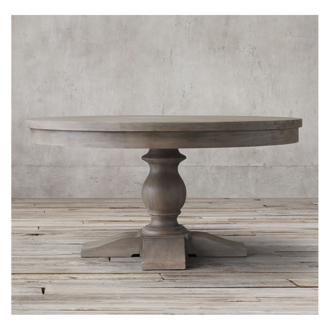 Round Solid Wood Dining Table by Restoration Hardware, Furniture & Home ...