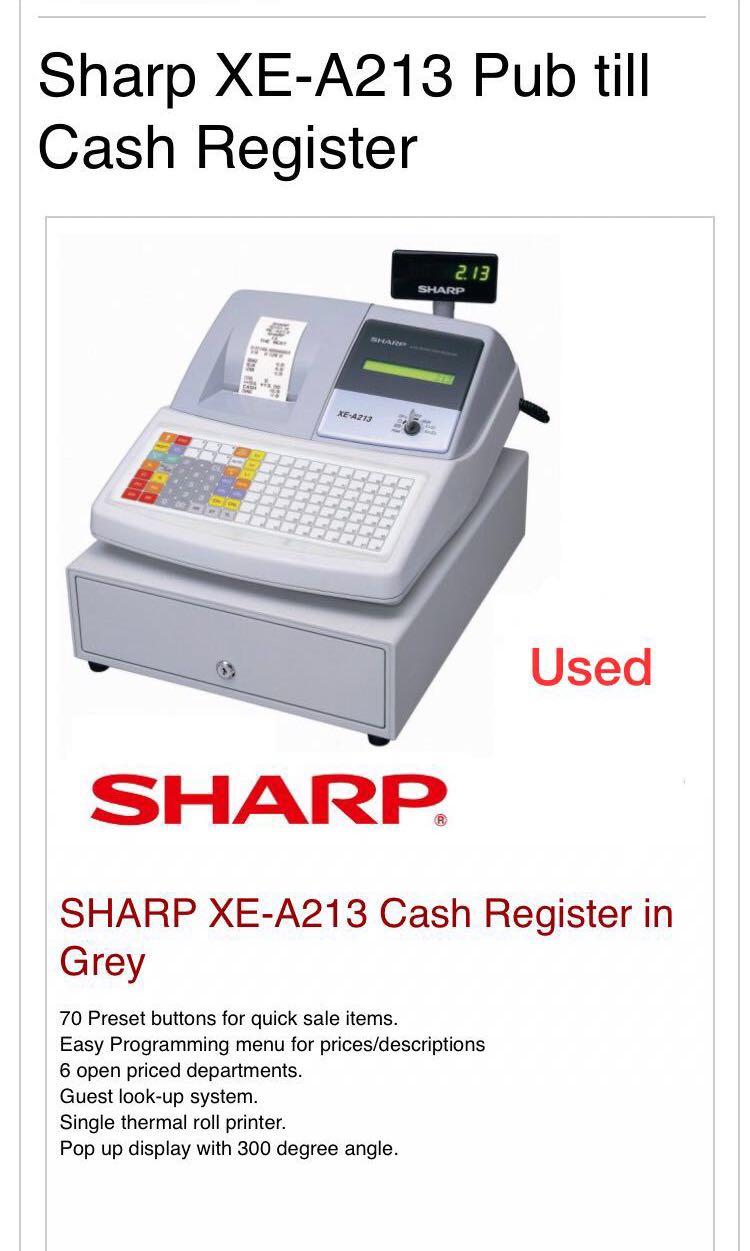 Sharp Cash Register Machine, TV & Home Appliances, Washing Machines and ...