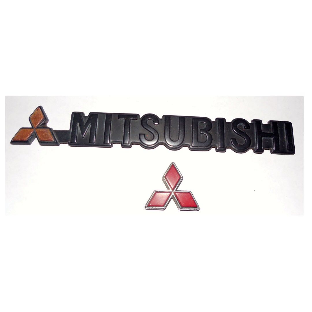 -35% Original MITSUBISHI Emblem, Car Parts & Accessories on Carousell