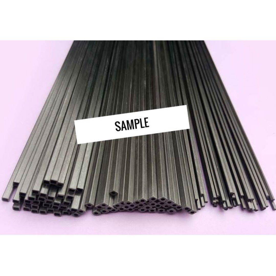 4x4x1000mm Carbon Square Rod, Inner Round 2.5mm. 1 piece. Code: CSR4-4 ...