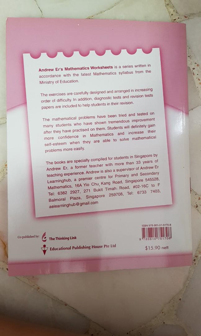 Andrew Er's Mathematics Worksheets Primary 1 P1, Hobbies & Toys, Books ...