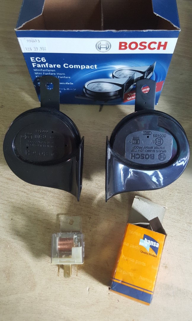 Bosch EC6 Compact Horn, Motorcycles, Motorcycle Accessories on Carousell