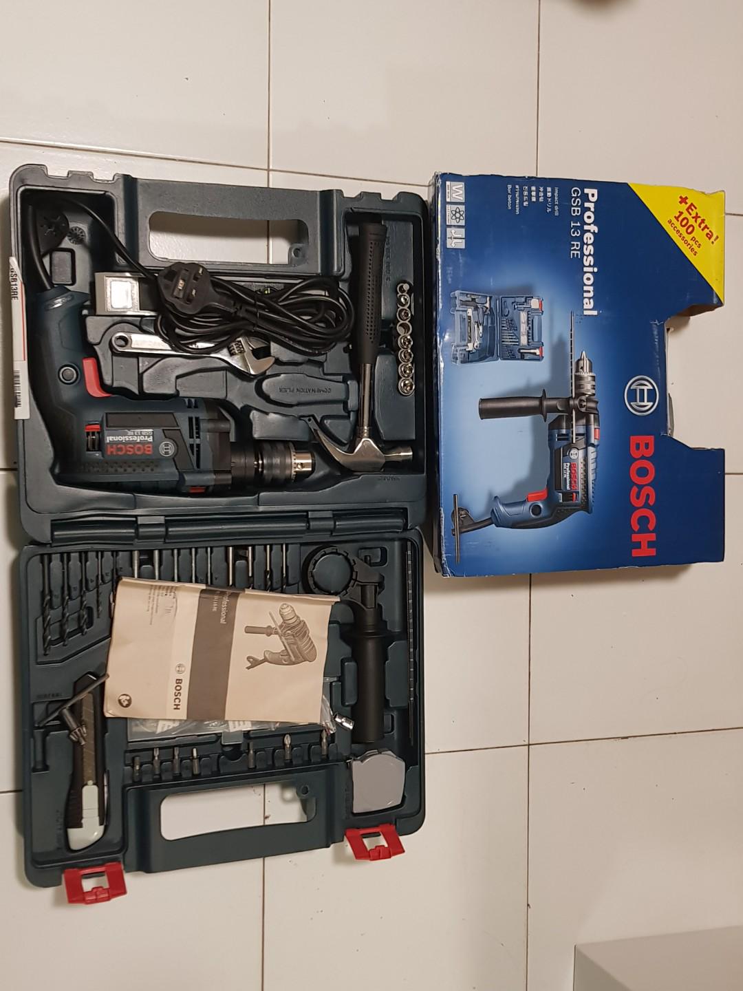 Bosch professional GSB 13 RE, Furniture & Home Living, Home Improvement ...