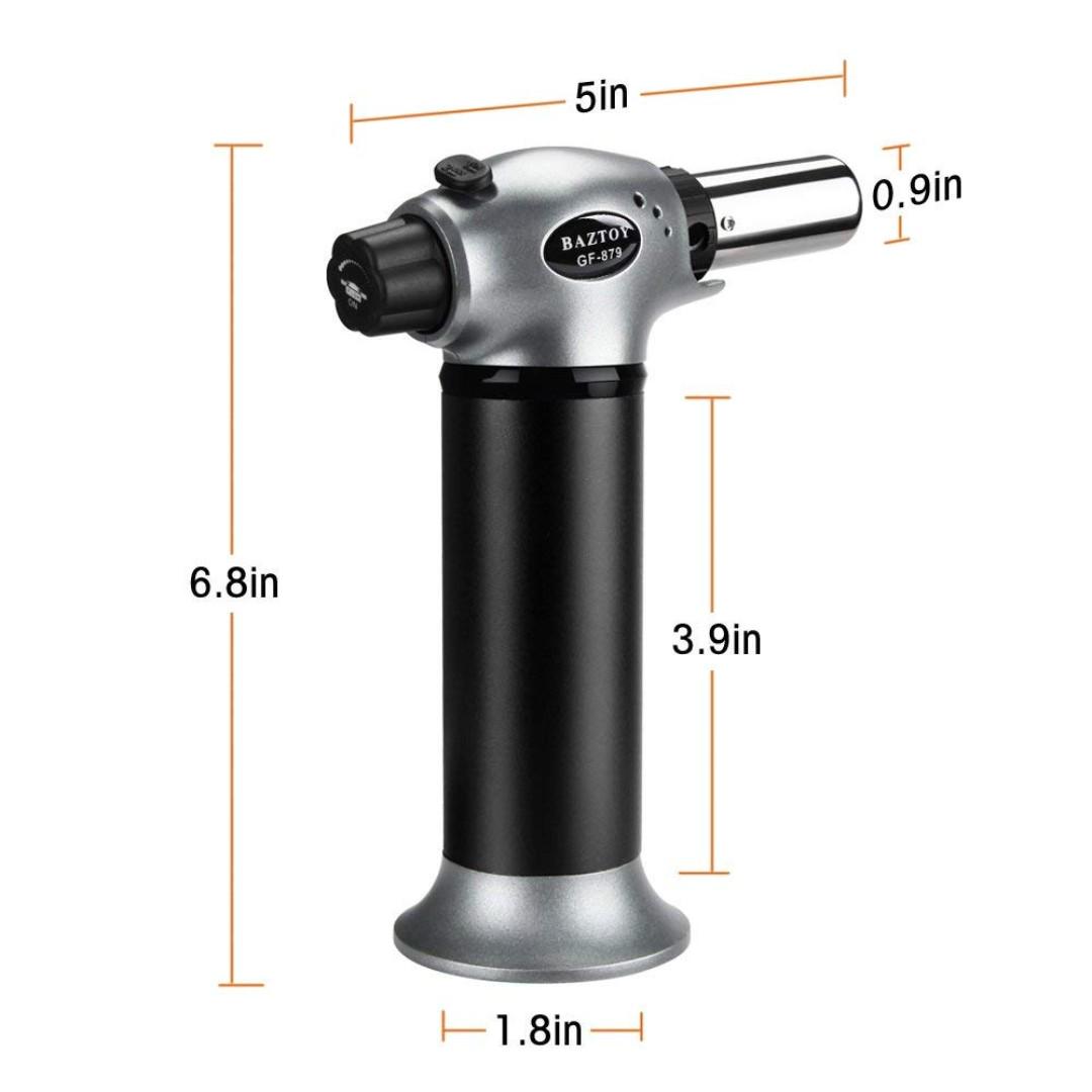 (E148) Refillable Kitchen Butane Torch Fire Starter Cigarette Lighter ...