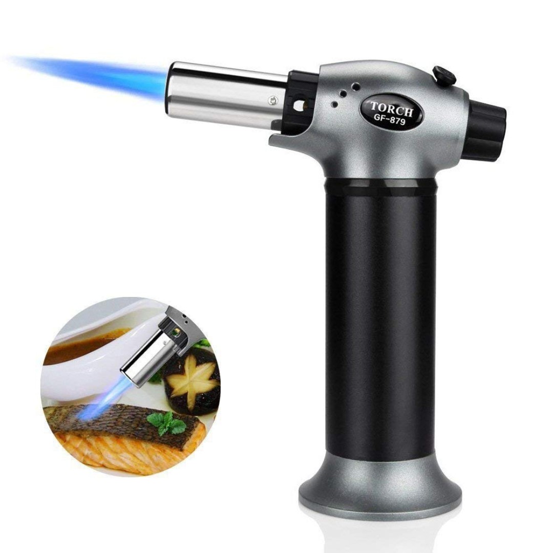 (E148) Refillable Kitchen Butane Torch Fire Starter Cigarette Lighter ...
