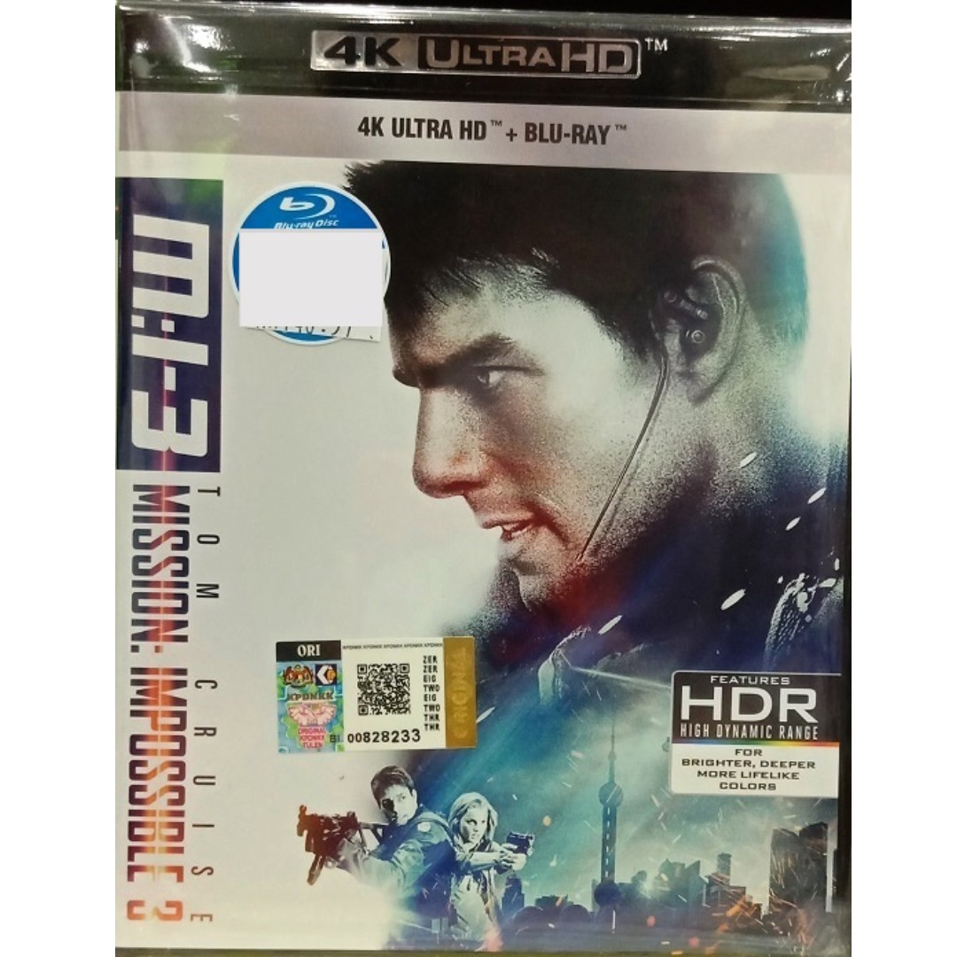 English Movie MI3 Mission Impossible 3 Tom Cruise 4K Ultra HD Blu-ray ...