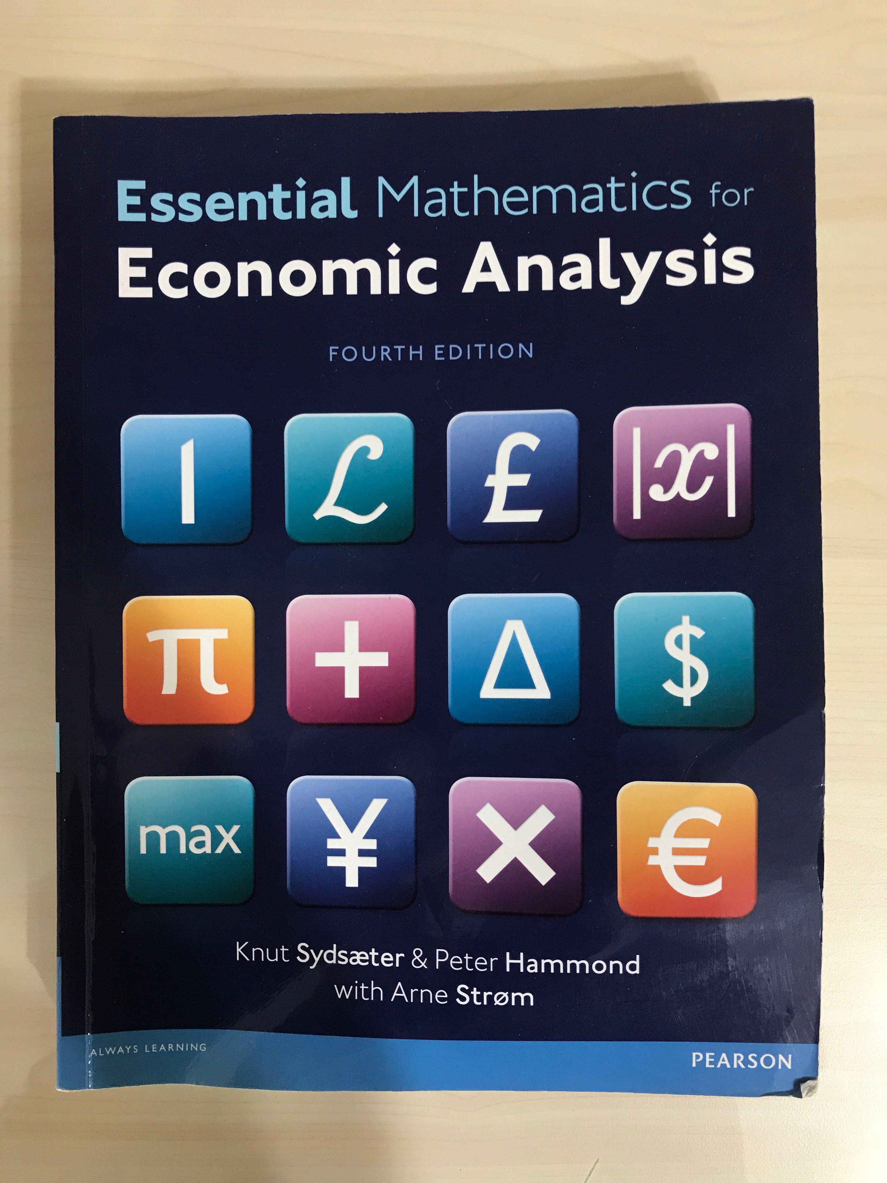 Essential Math for Economic Analysis (SMU MFE Textbook), Hobbies & Toys ...