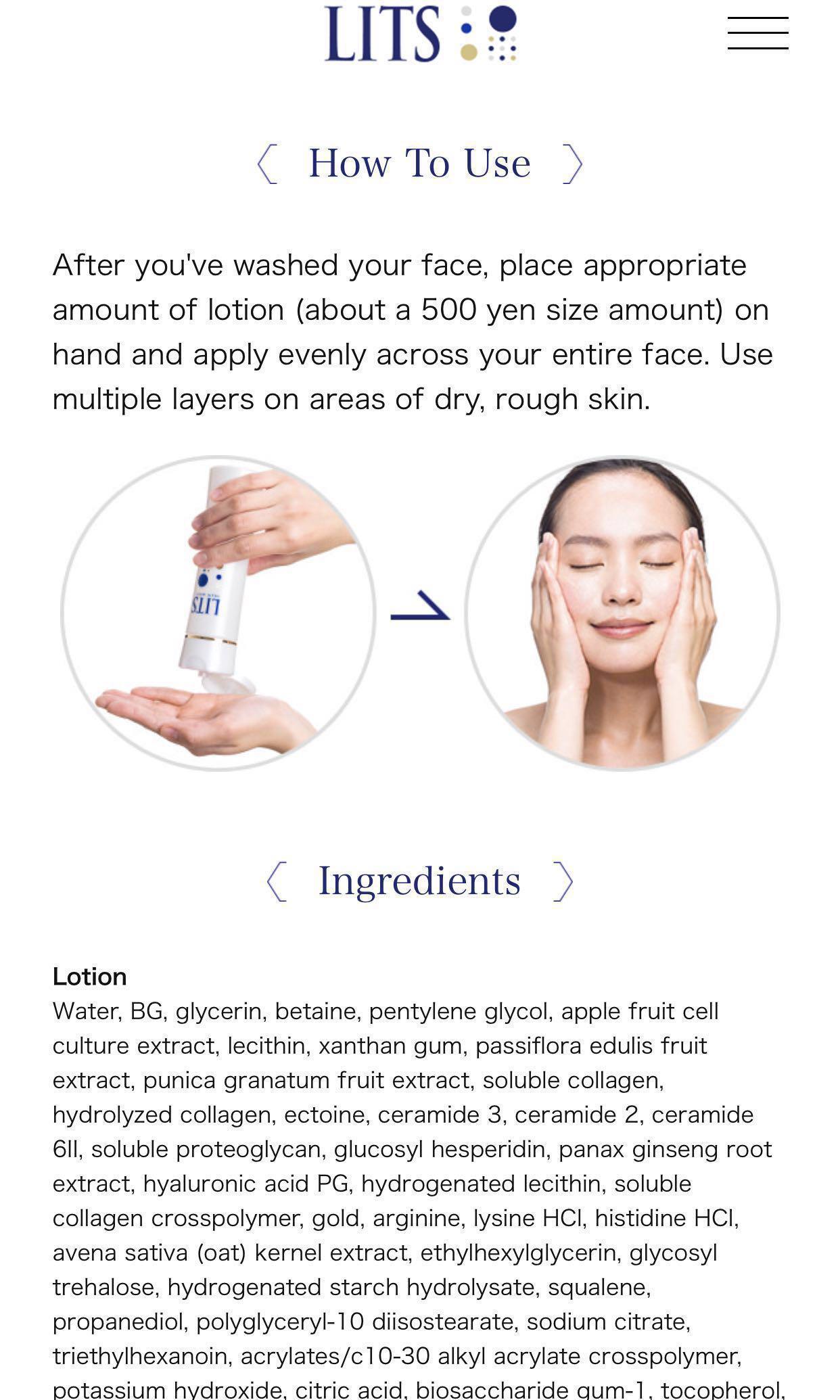 Japan LITS moist lotion toner with stem cell, Beauty & Personal Care, Face, Face Care on Carousell