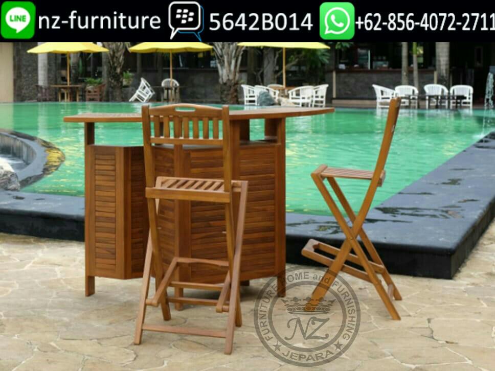 Meja jati mini bar, Perabotan Rumah di Carousell