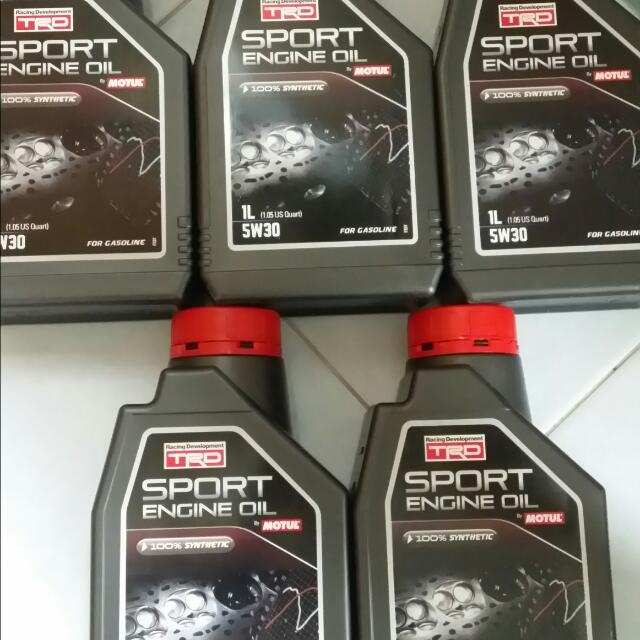 Motul TRD engine Oil 5w-30, Car Accessories, Accessories on Carousell