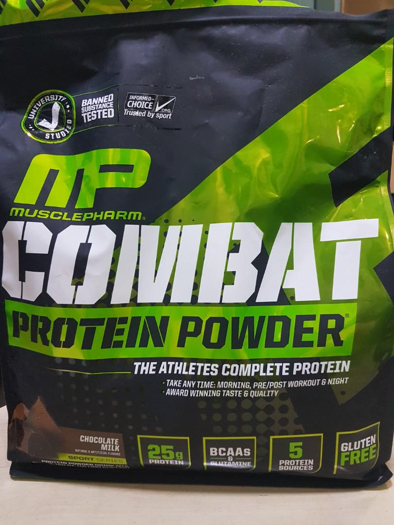 MusclePharm Combat Protein Powder, Health & Nutrition, Health ...