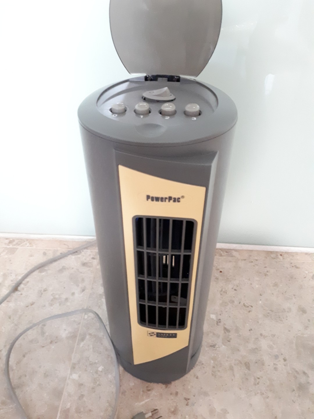 Powerpac portable table fan, Furniture & Home Living, Lighting & Fans ...