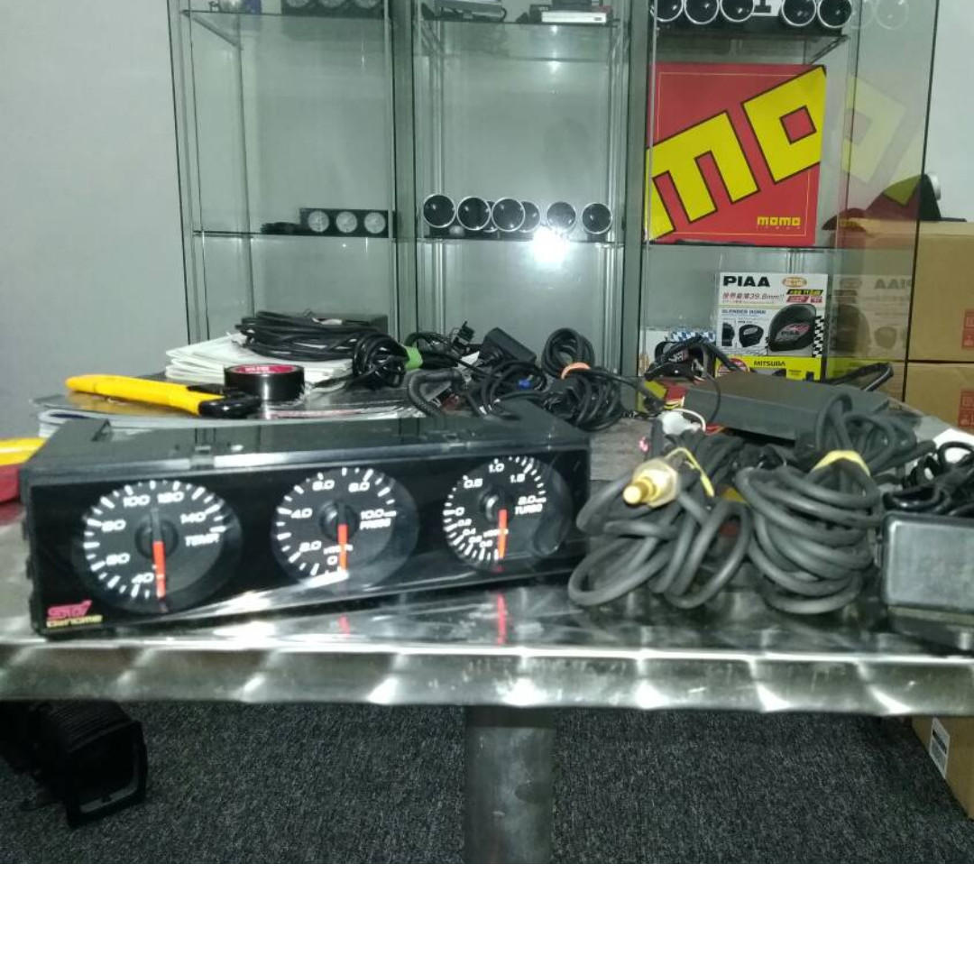 Rare STI Genome Defi Din Gauges Complete set, Car Accessories ...
