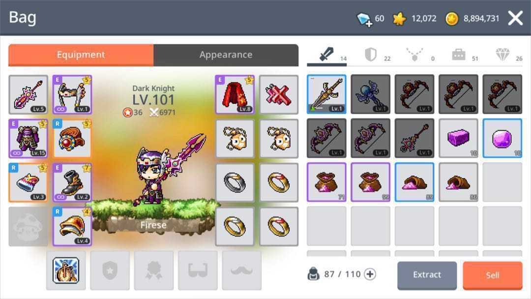Selling Maplestory M account (ASIA 2 scania cheap), Video Gaming ...
