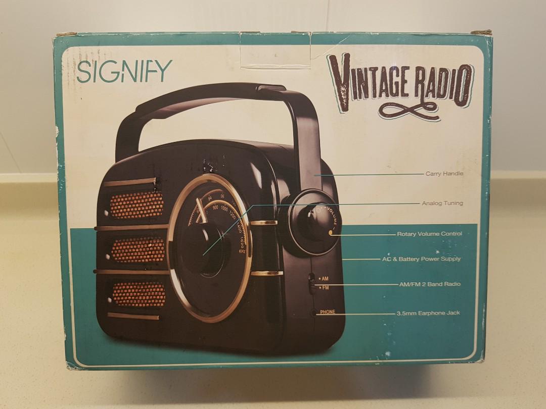 Signify Vintage Antique Radio ---> From Australia, Audio, Portable ...
