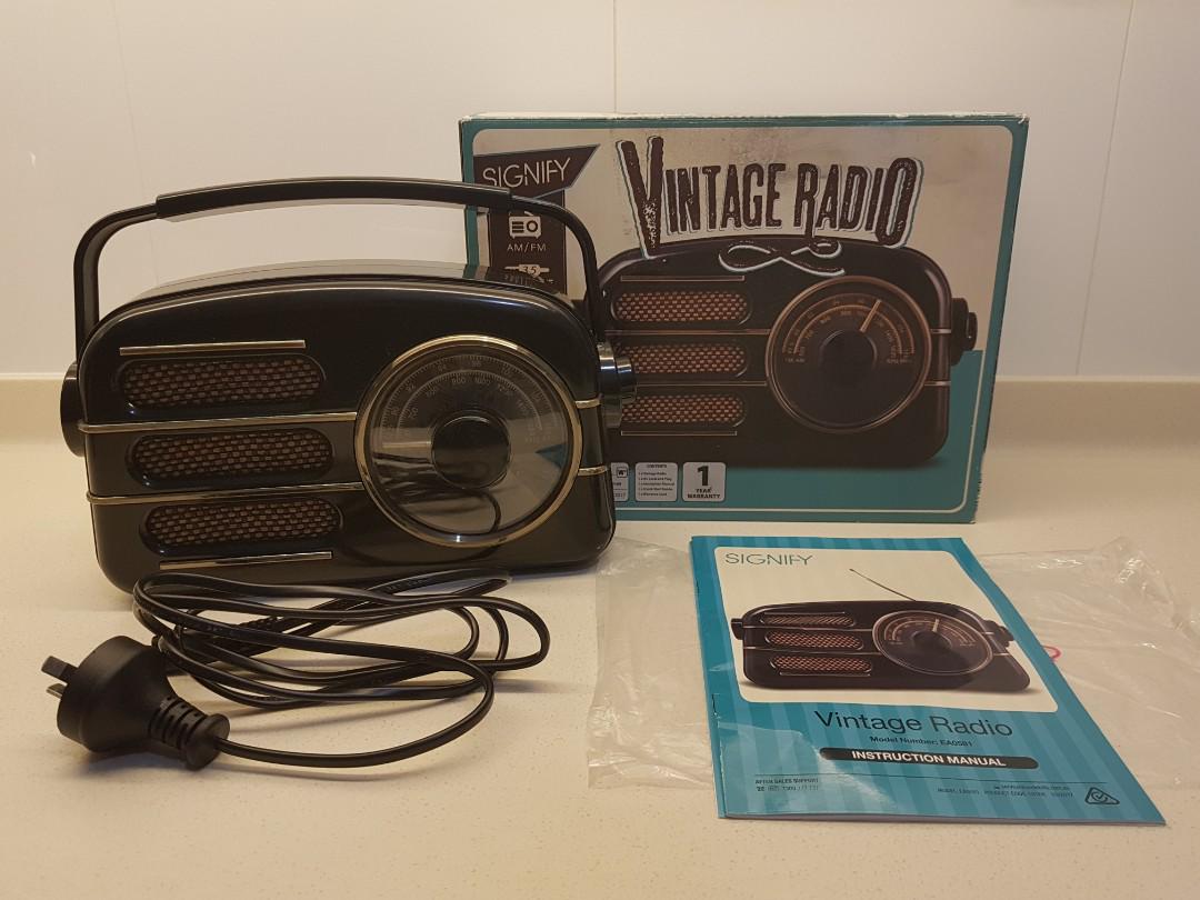 Signify Vintage Antique Radio ---> From Australia, Audio, Portable ...