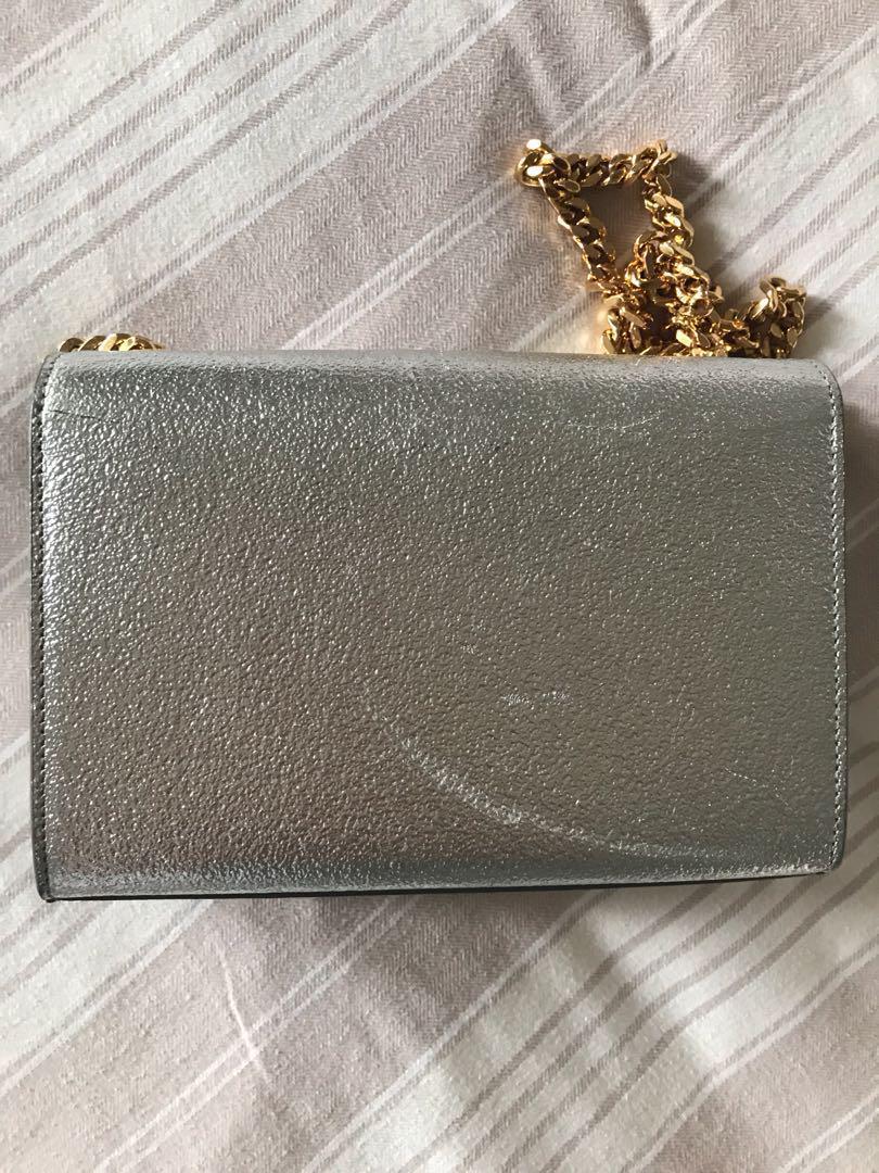 YSL logo shoulder bag with gold hardware, Luxury, Bags & Wallets on ...