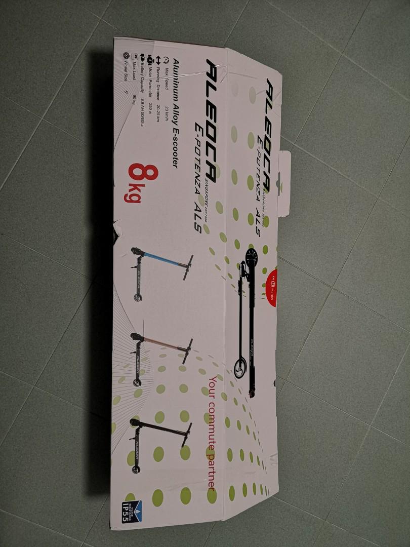 10 mth warranty. ALEOCA E-POTENZA ALS (SINGAPORE BRANDED E SCOOTER ...