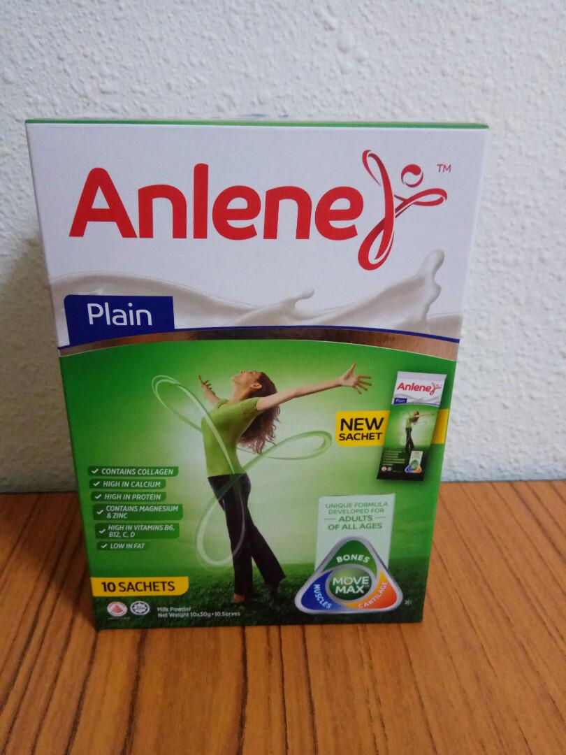 Anlene Milk Powder (10sachets per box), Health & Nutrition, Health ...