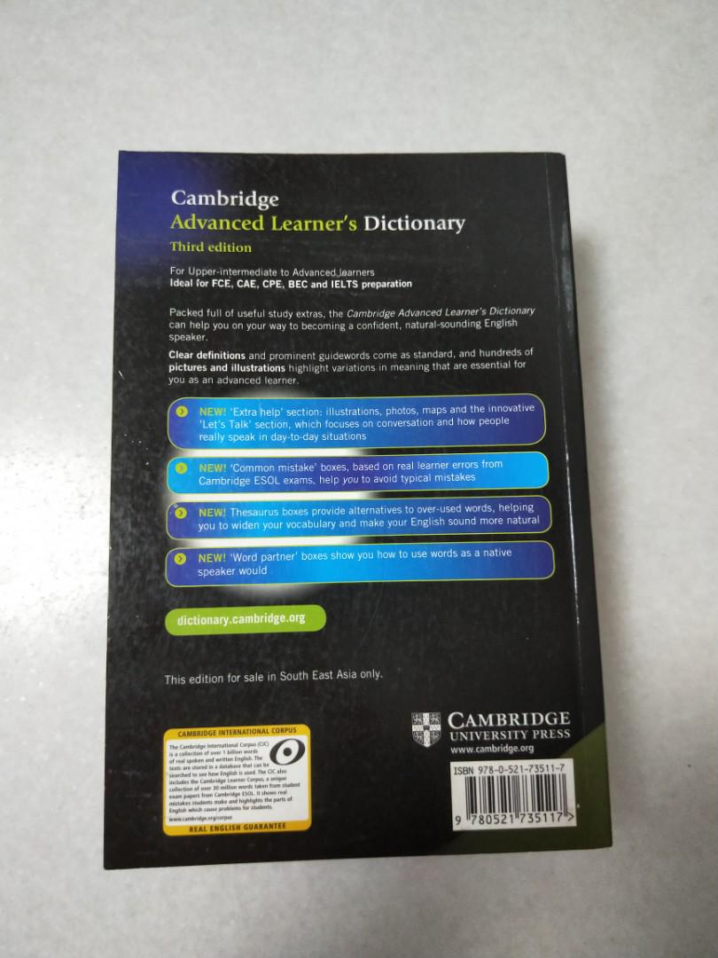 Cambridge Advanced Learner's Dictionary 3rd Ed, Hobbies & Toys, Books ...