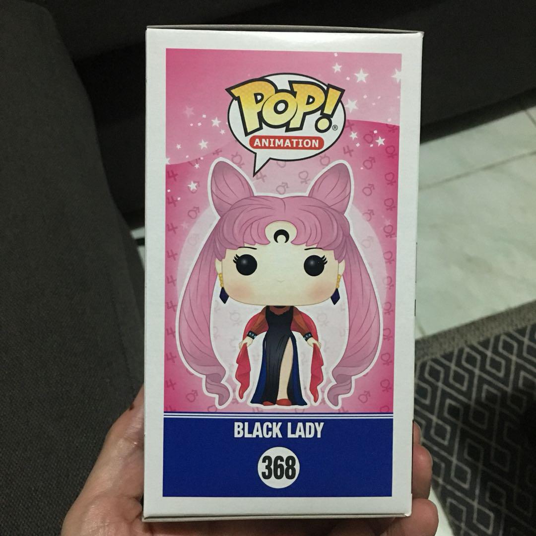 FUNKO POP SAILOR MOON BLACK LADY SDCC 2018 EXCLUSIVE FREE POP PROTECTOR ...