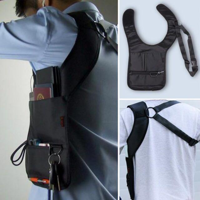 Instock Under Arm Shoulder Bag Anti Theft Unisex Phone Wallet Passport ...