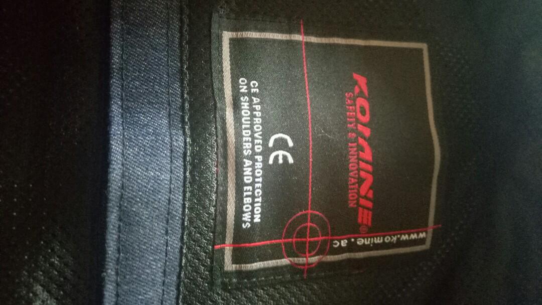 Komine JK006 JK-006 JK 006 Mesh riding racing armoured jacket suit navy blue mesh denim ...