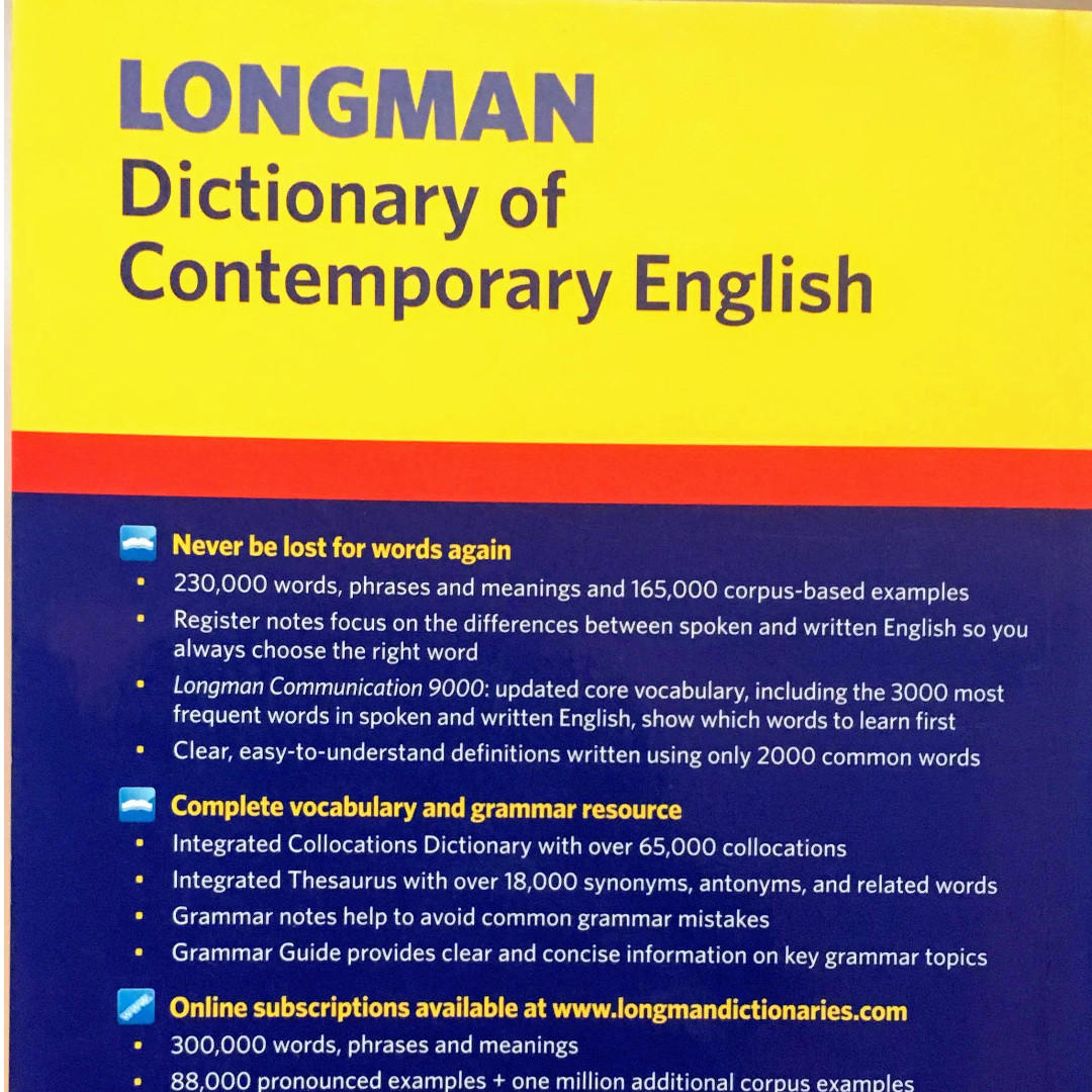 Longman Dictionary of Contemporary English 6th Edition For Advanced ...