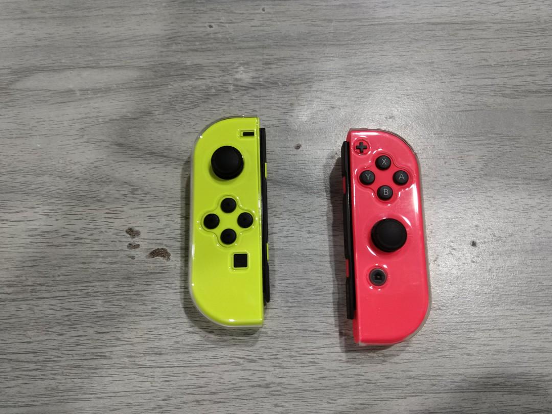 Neon Yellow / Neon Red Joy Cons, Video Gaming, Video Game Consoles ...
