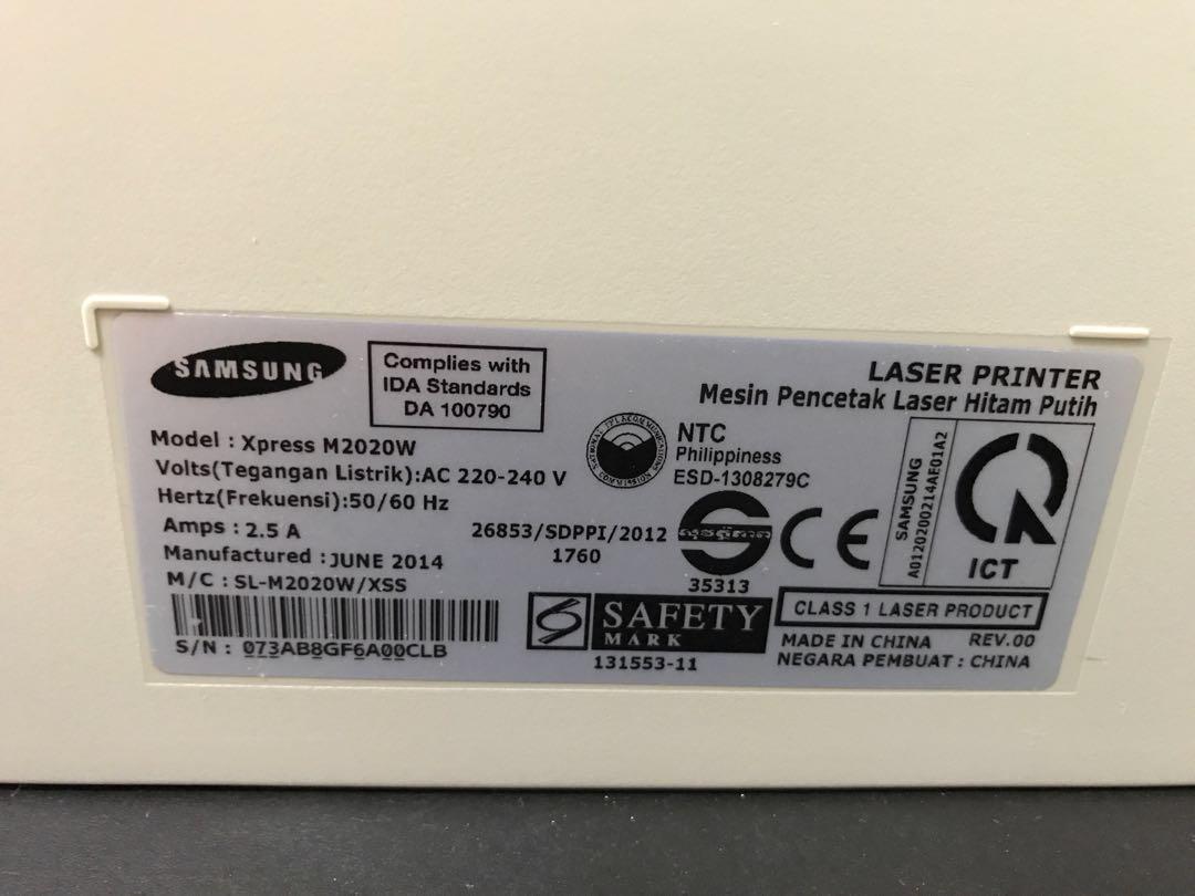 Samsung Xpress M202W Mono Laser Printer, Computers & Tech, Printers ...