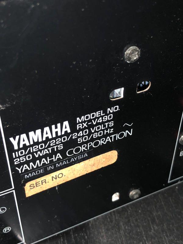 Yamaha RX-V490 AV Receiver Amplifier, Audio, Soundbars, Speakers ...
