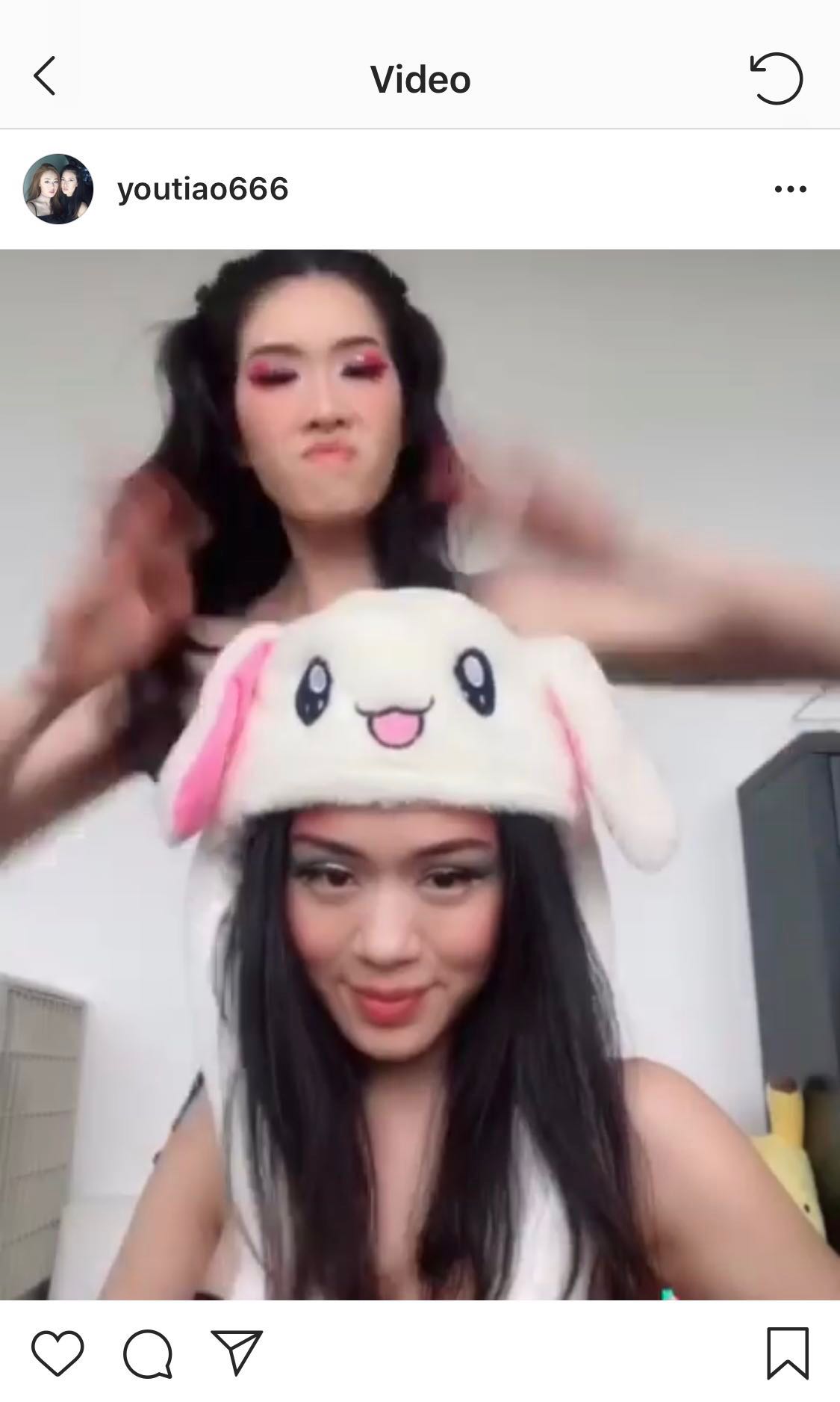 Youtiao666 bunny ears, Women's Fashion, Watches & Accessories, Hats ...