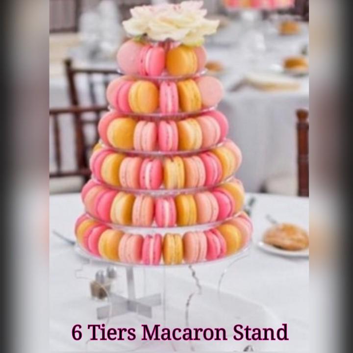 6 Tiers Macaron stand with leg base, Furniture & Home Living ...