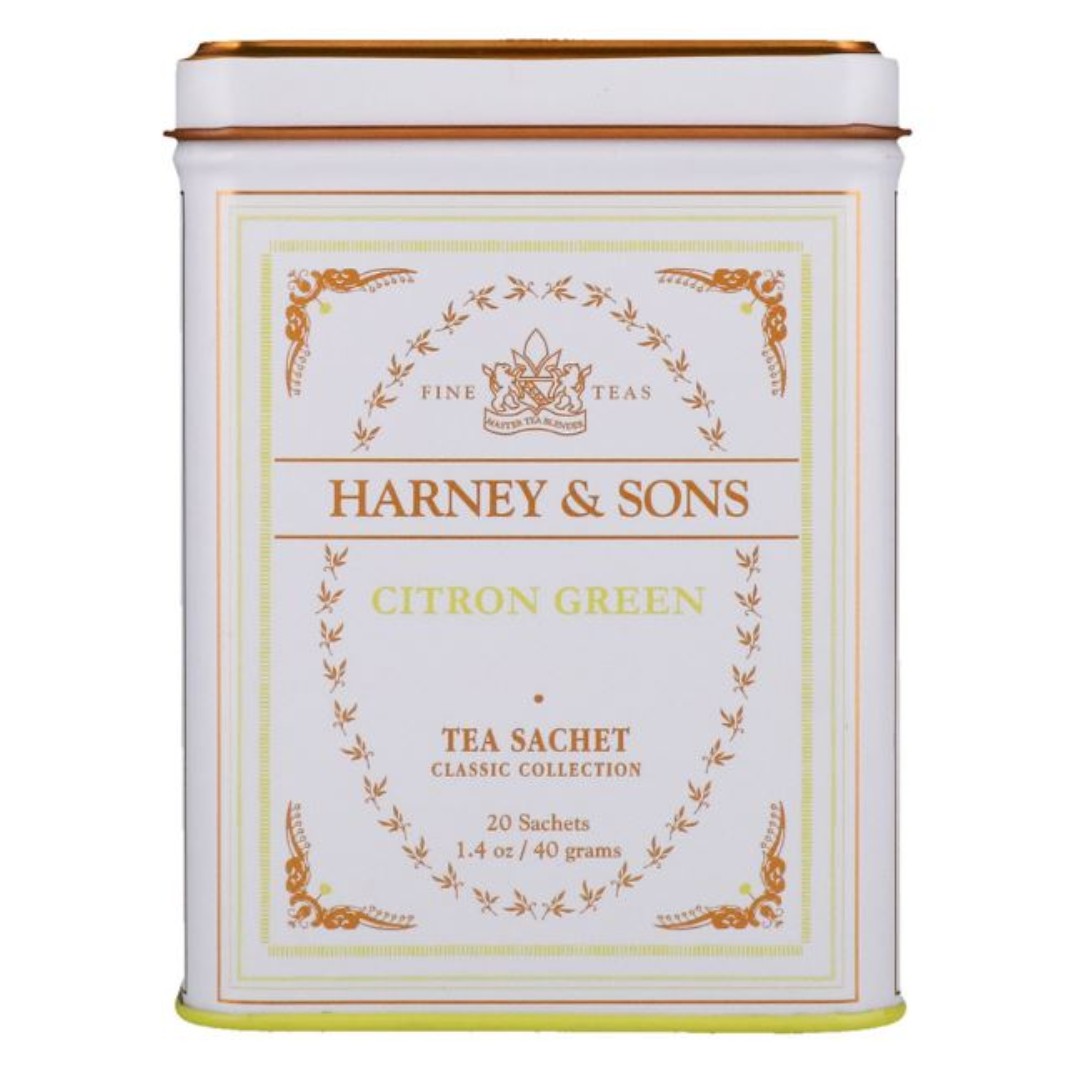 Harney & Sons, Citron Green Tea, 20 Sachets, 1.4 oz (40 g), Food ...