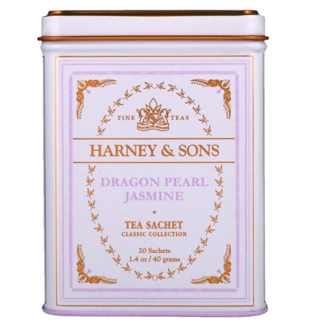 Harney & Sons, Dragon Pearl Jasmine, 20 Tea Sachets, 1.4 oz (40 g ...