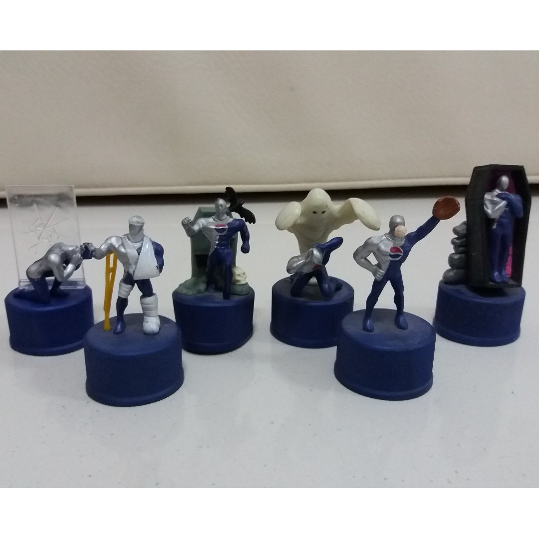 Pepsi Man Bottle Cap Action Figures (Set 1), Hobbies & Toys, Toys ...